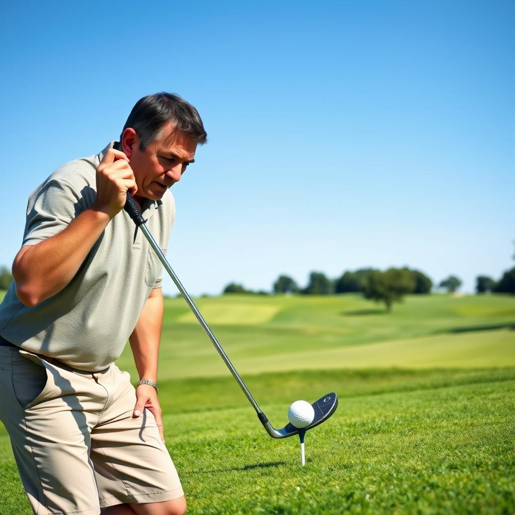 Mastering the Greens: Intense Golf Focus