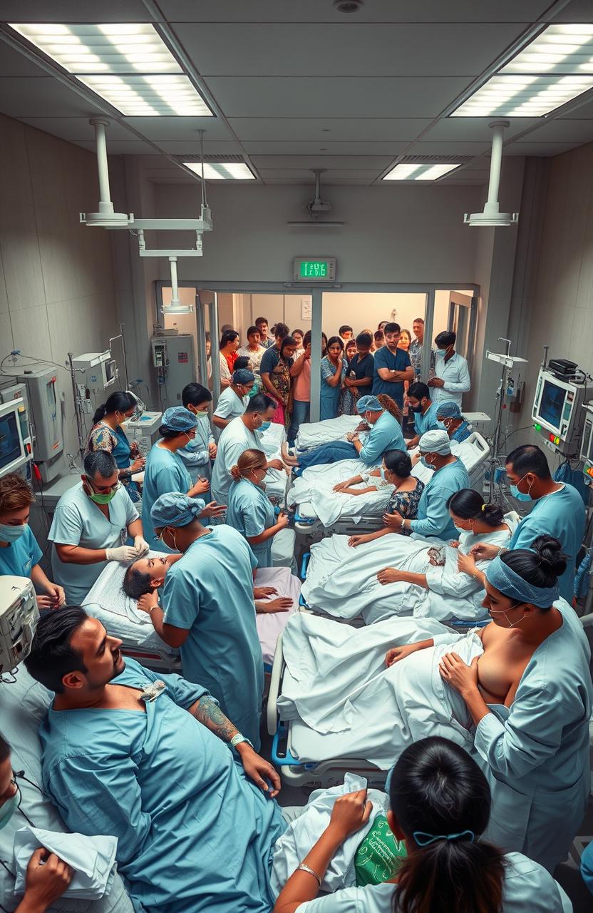 Dynamic Emergency Room Scene: A Glimpse into Healthcare in Action