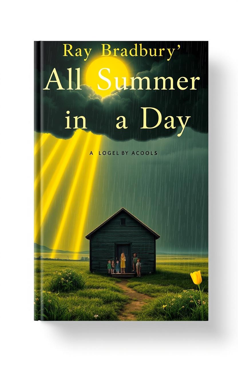 Surreal Book Cover Design Inspired by Ray Bradbury's 'All Summer in a Day'