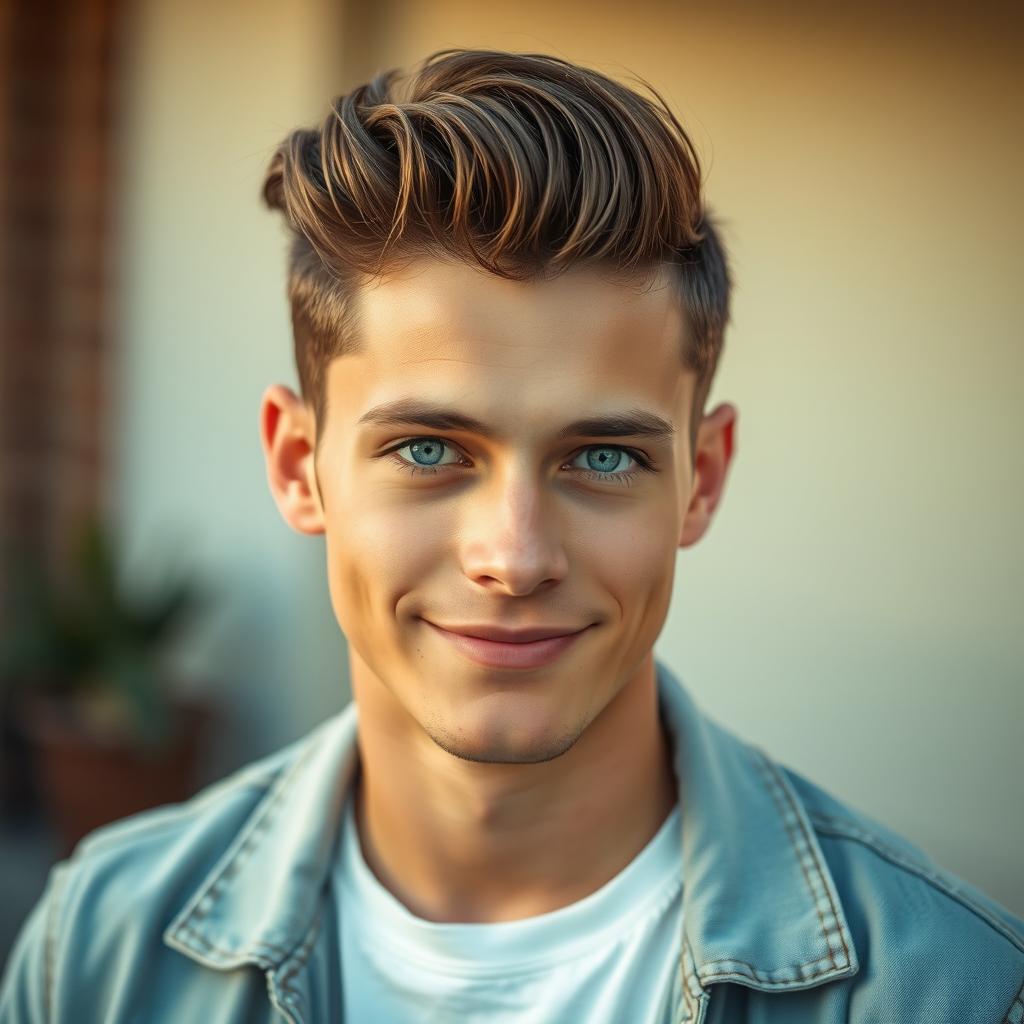 Charming Young Man Portraits in Warm Lighting | Idyllic