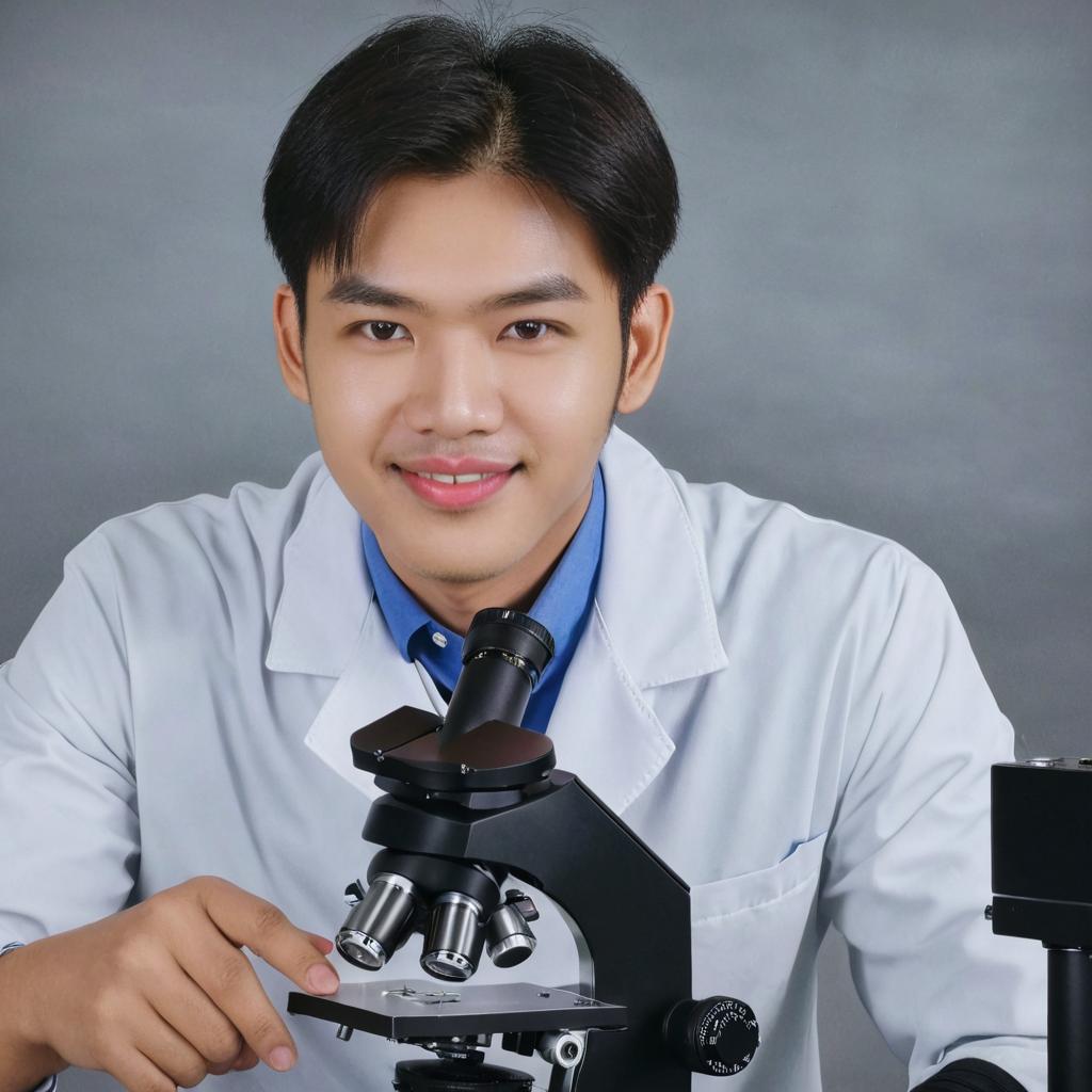 Cheerful Scientists in a Vibrant Lab Setting | Idyllic AI