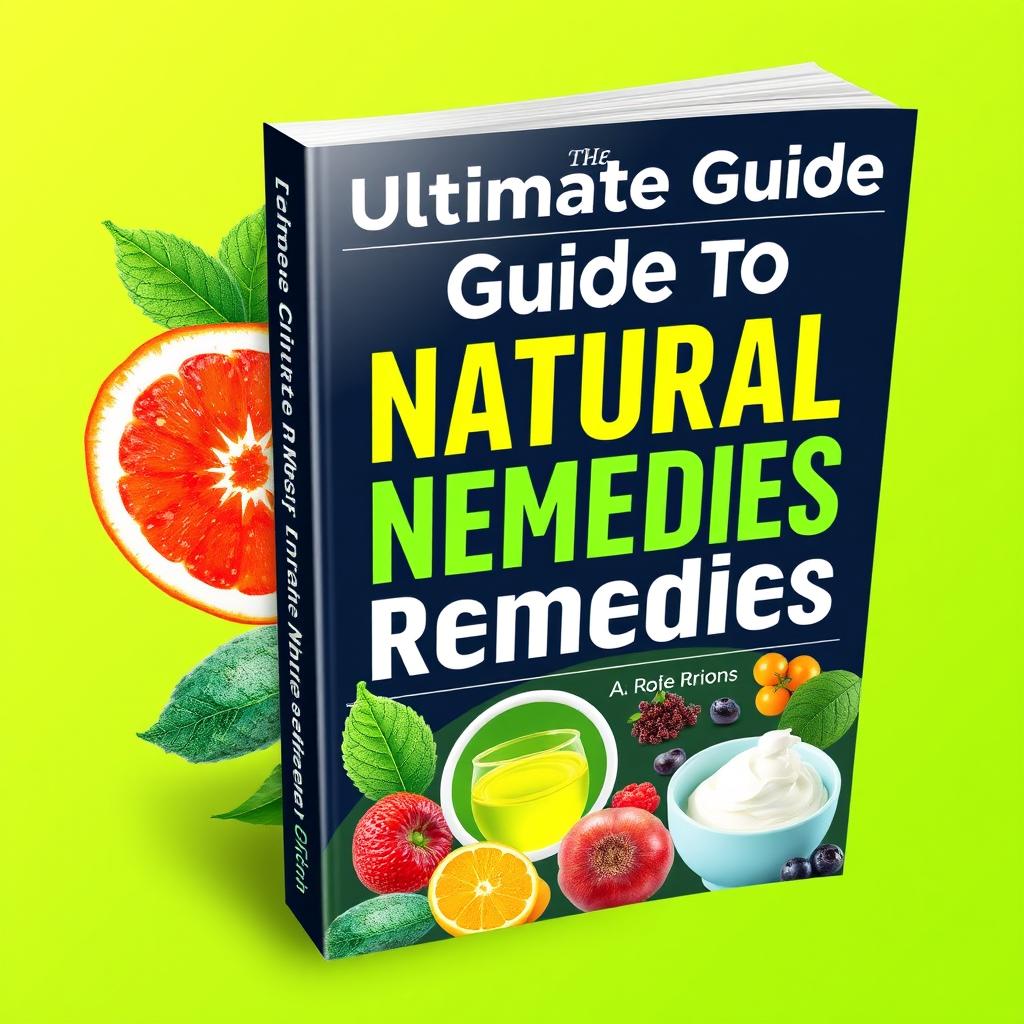 The Ultimate Guide to Natural Remedies - Vibrant Ebook Cover Design