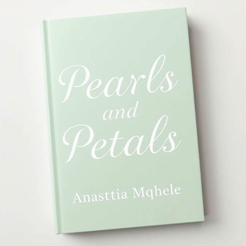 Elegant Book Cover Design for 'Pearls and Petals' by Anastatia Mqhele