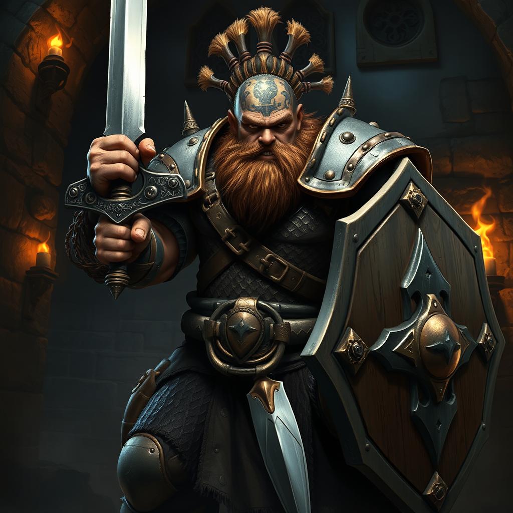 Goliath Warrior in a Dark Fantasy Dungeon | AI Image Generation