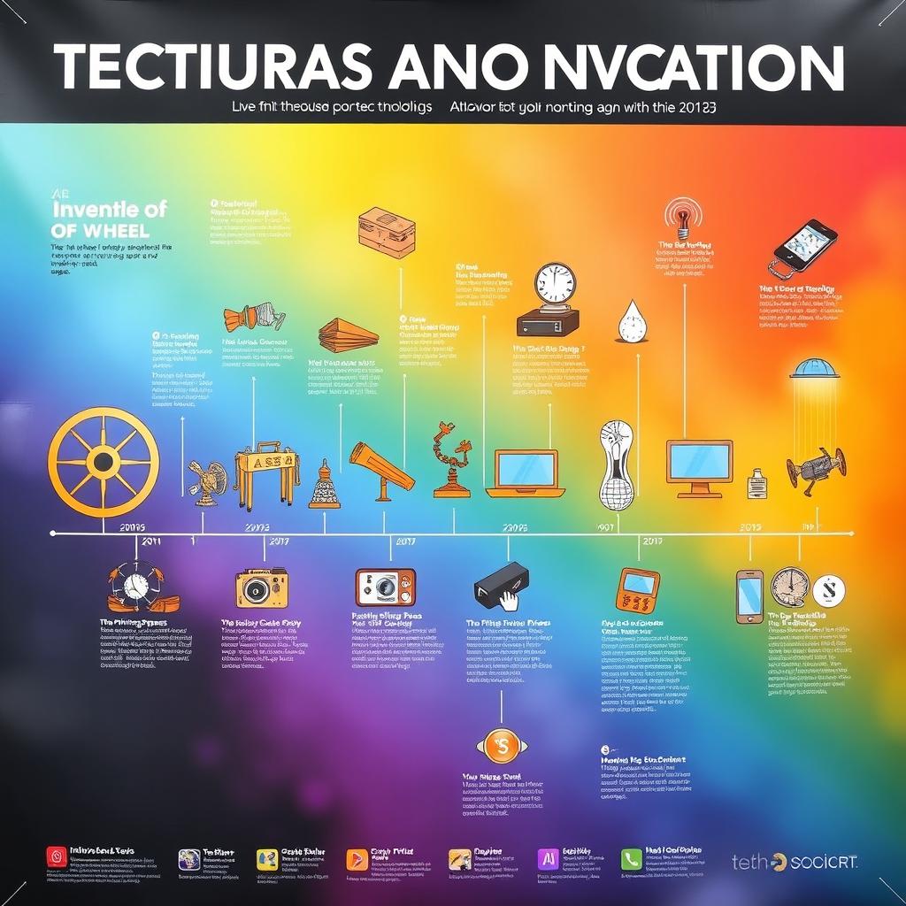 The Evolution of Technology: A Visual Timeline Poster