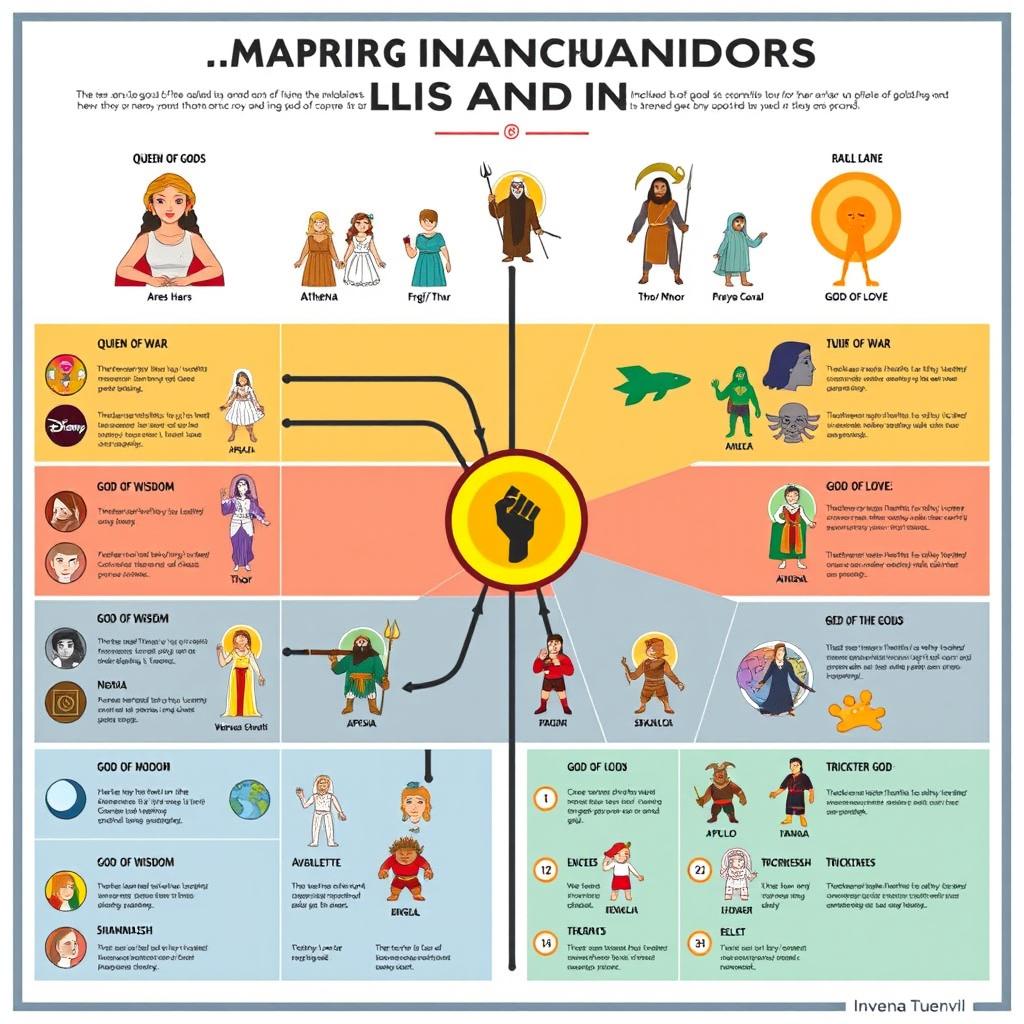 Comparative Pantheon of Gods: An Engaging Infographic