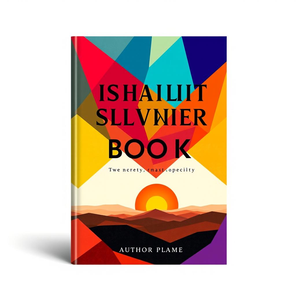 Vibrant Trade Book Cover Design: Abstract Patterns & Captivating Landscapes