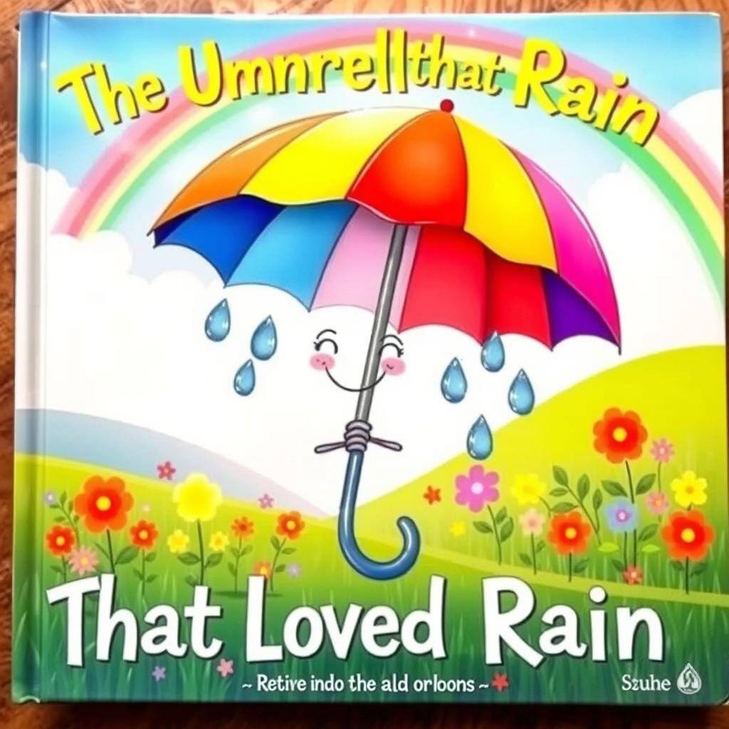 The Umbrella That Loved Rain - Whimsical Children's Book Cover