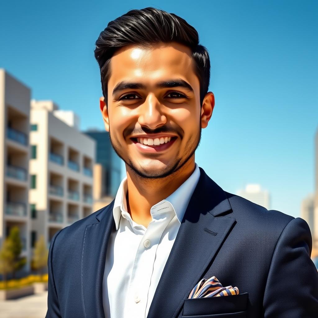 Vibrant Portrait of Orkhan Ahmadov | AI-Generated Art