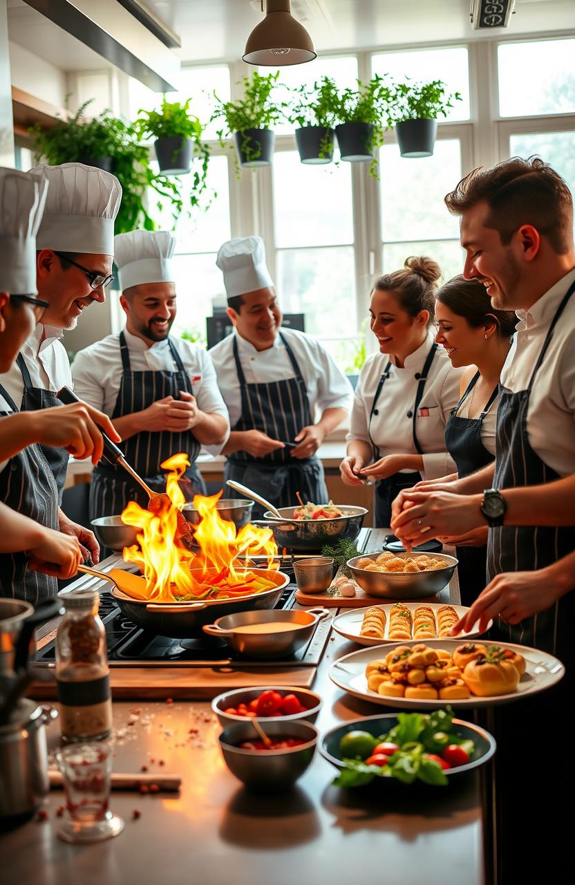 Vibrant Kitchen Adventures: A Colorful Culinary Scene