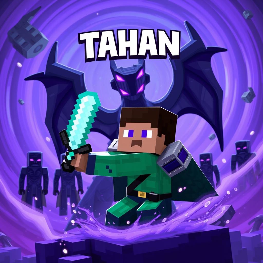 Epic Minecraft Battle: Steve vs. Ender Dragon with TAHAN