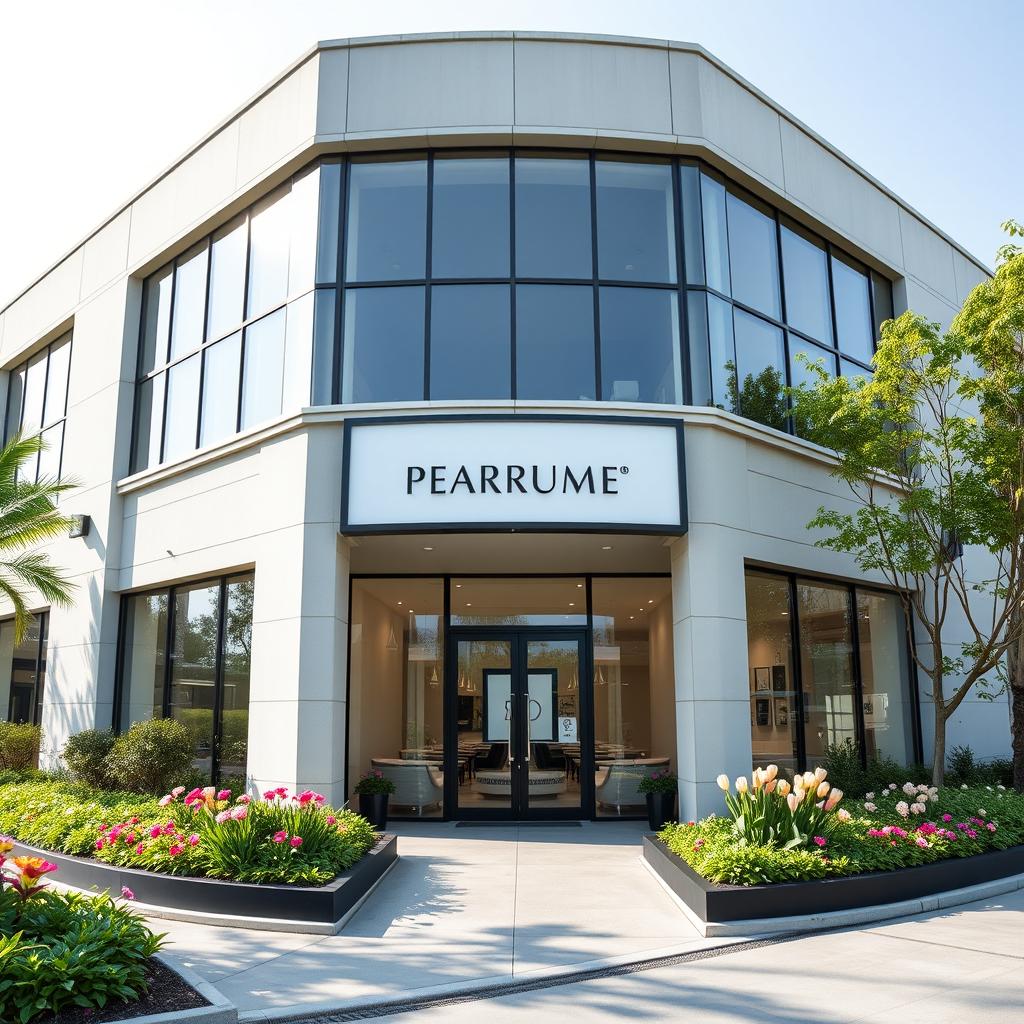 Elegant Modern Building Design for SAHARA Perfume