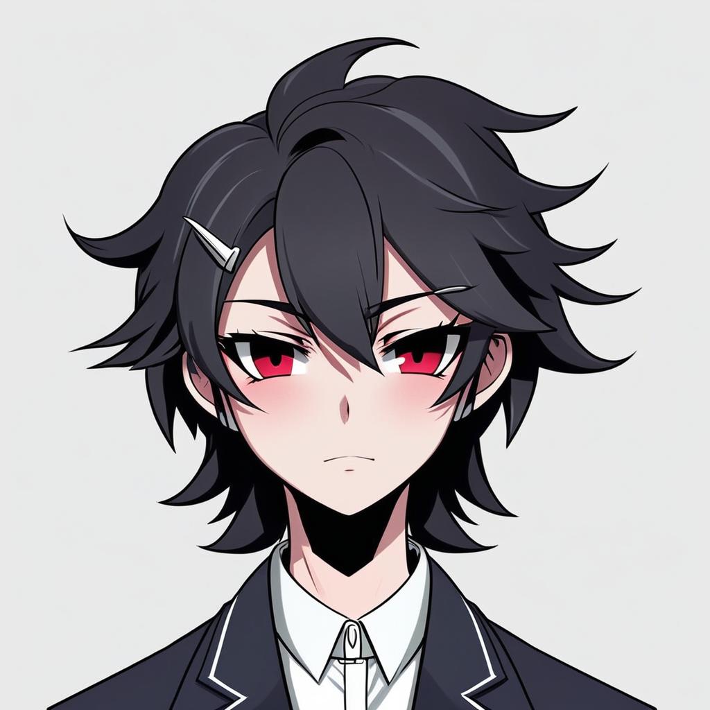 Stylized Anime Character Design Template - Unique Poses & Perspectives