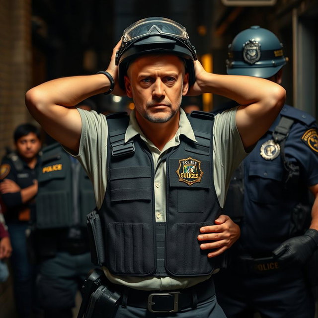 Tension Unleashed: Tactical Police Surrender