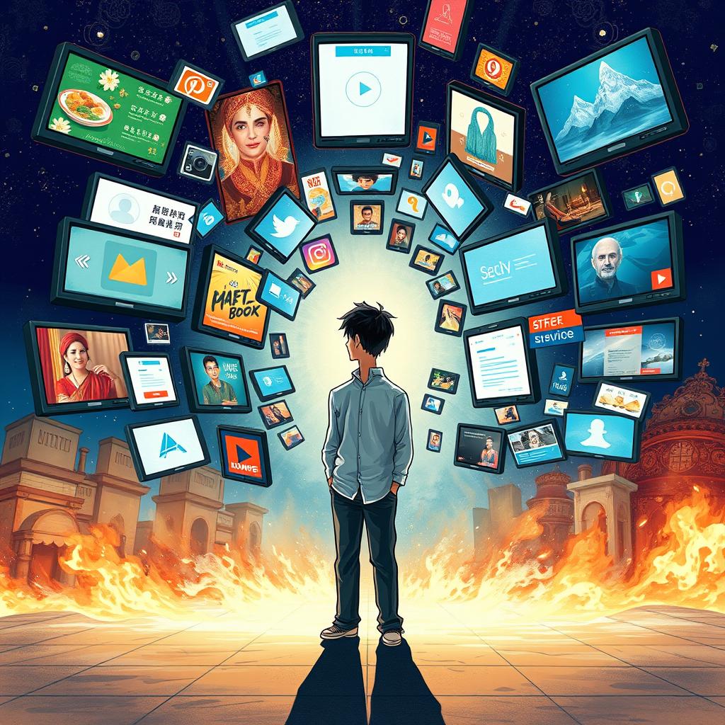 The Impact of Media on Tradition: A Thought-Provoking Illustration