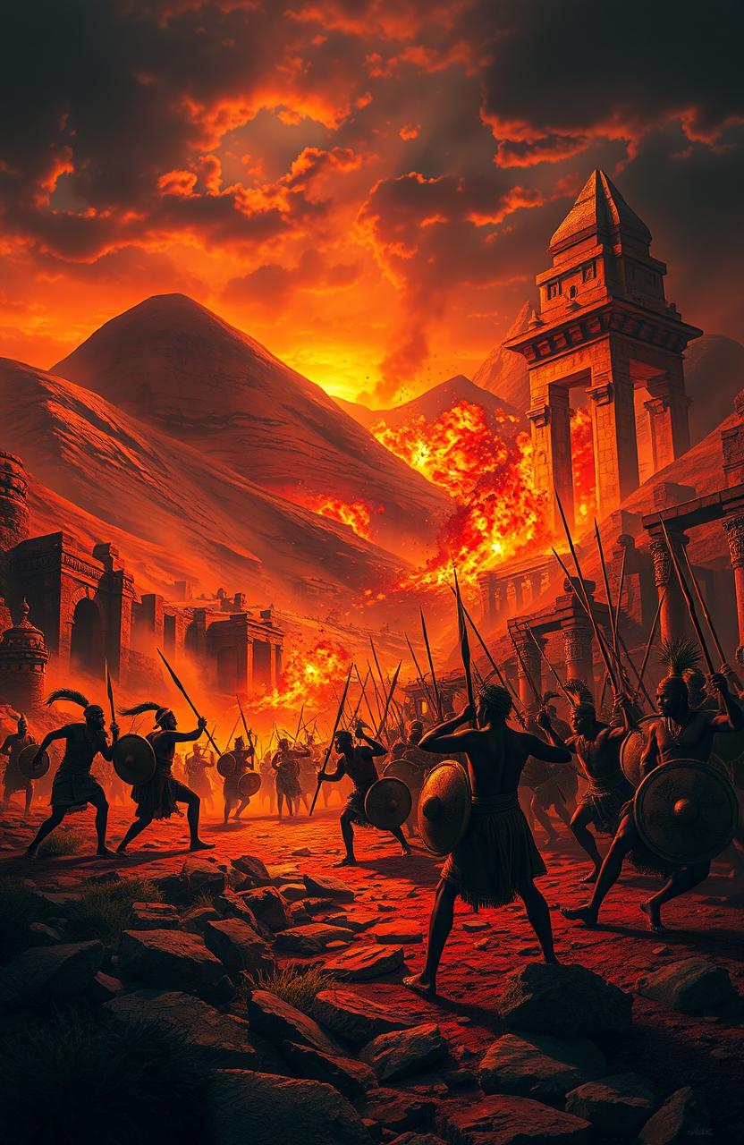 Epic Depiction of the Kingdom of Axum's Destruction | Dramatic AI Imagery
