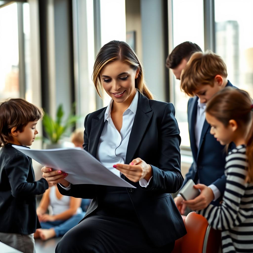 Empowered Women: Balancing Career and Family in a Modern Office