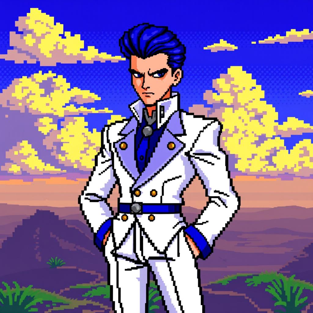 Enrico Pucci Pixel Art - JoJo's Bizarre Adventure Character Design