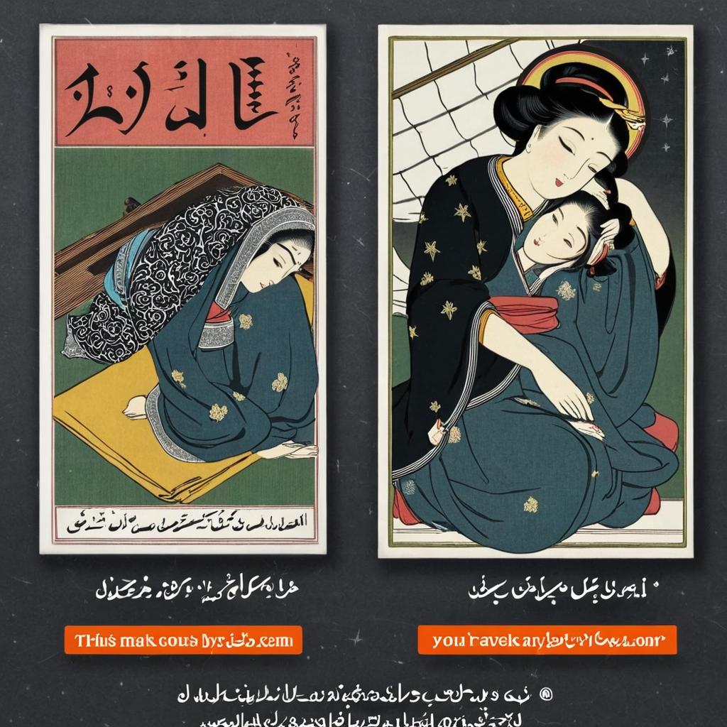 Traditional Edo Period Shunga Art: Intimacy and Elegance