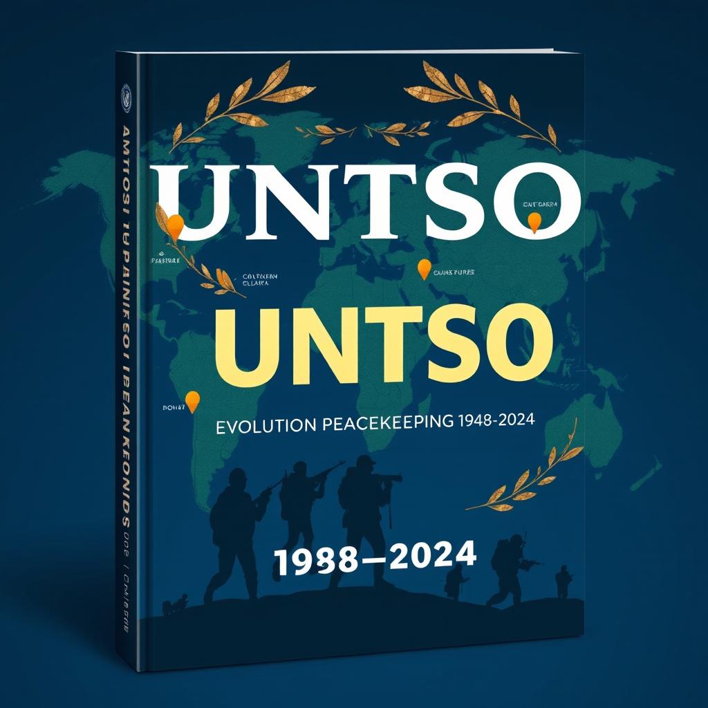 UNTSO: Evolution of Peacekeeping 1948-2024 - Eye-Catching Book Cover Design