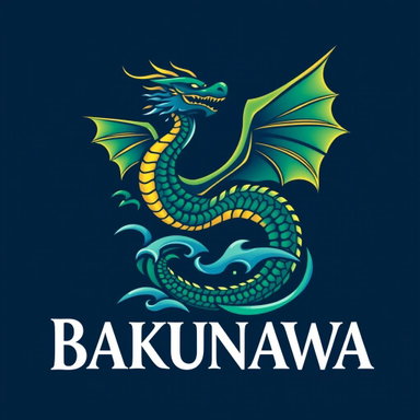 Stunning Logo Design for Bakunawa: Merging Mythology with Modern Aesthetics