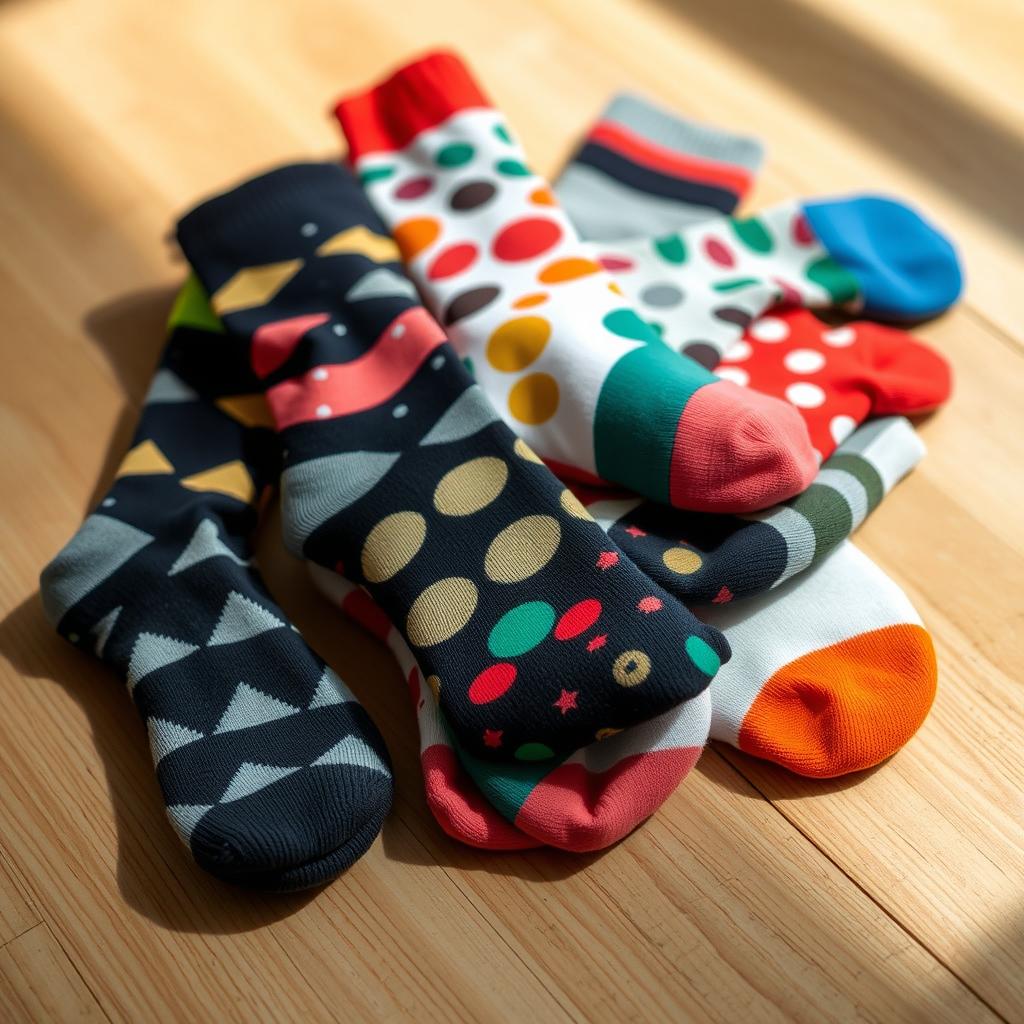 Creative Sock Design Showcase: Modern Patterns & Textures
