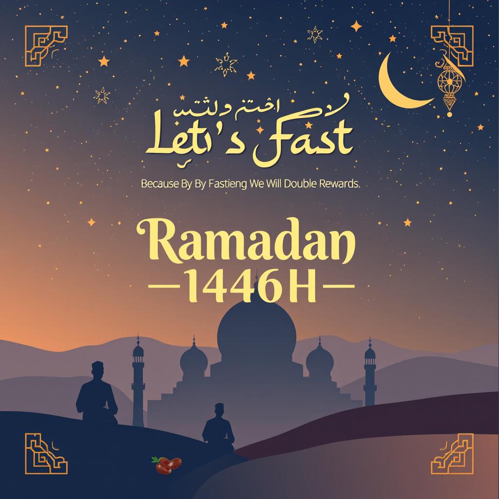 Ramadan 1446H Poster: Celebrate the Spirit of Fasting