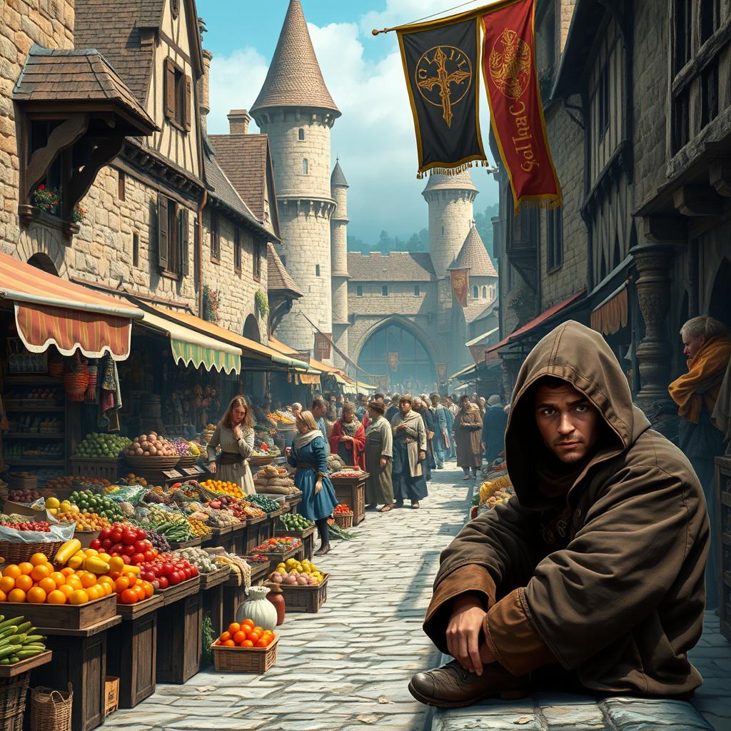 Step into a Lively Medieval Market