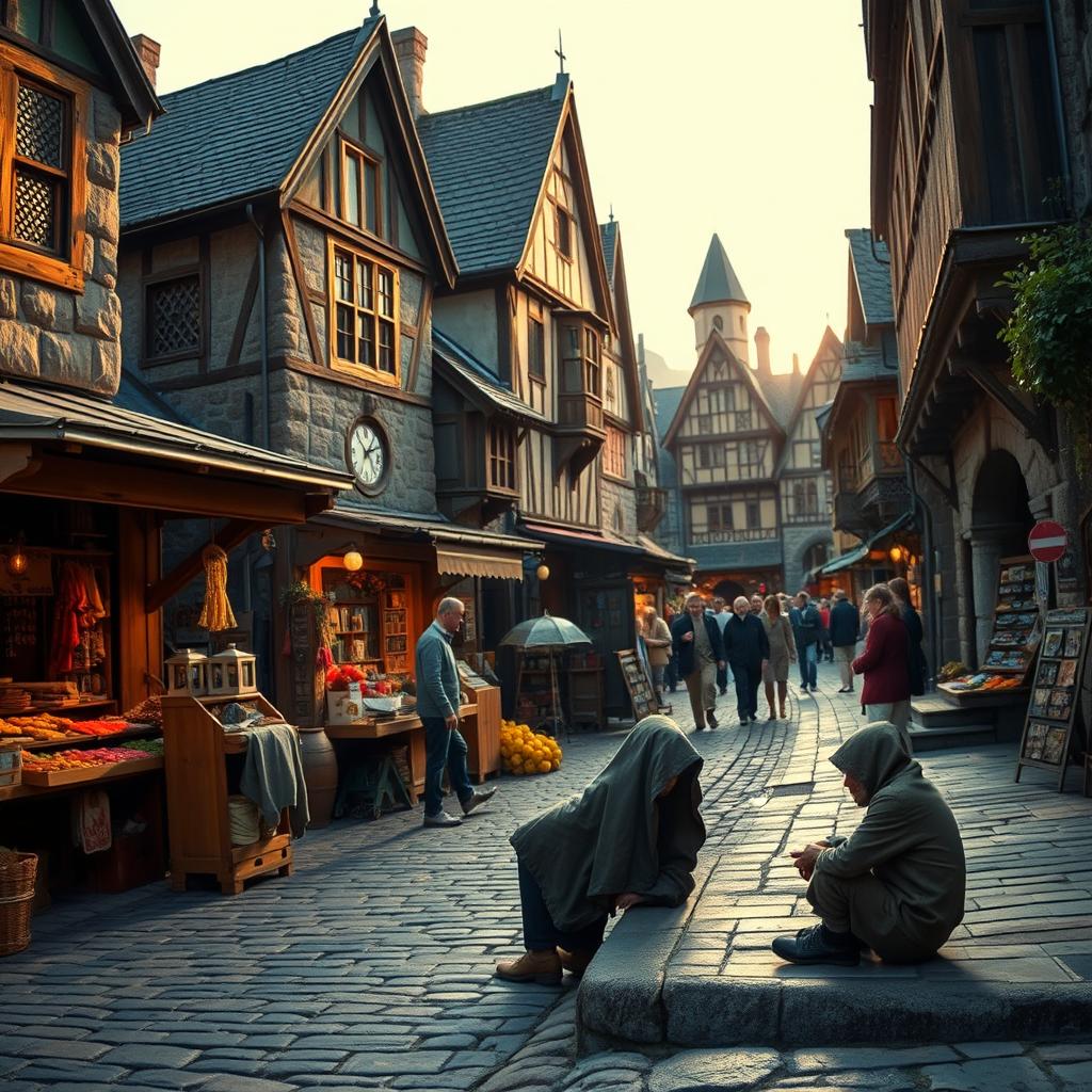 Step into a Vibrant Medieval Market Scene