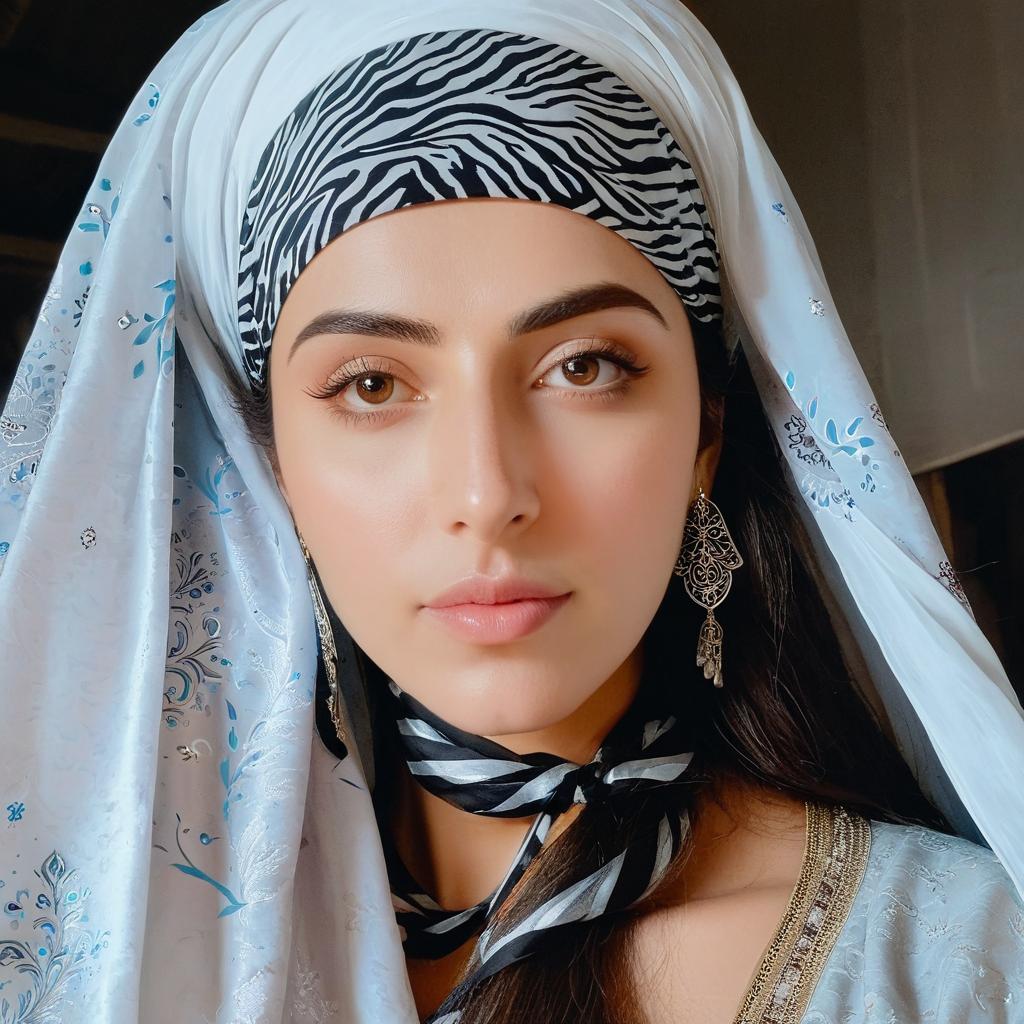 Majestic Persian Queen: A Captivating Portrait of Ancient Royalty