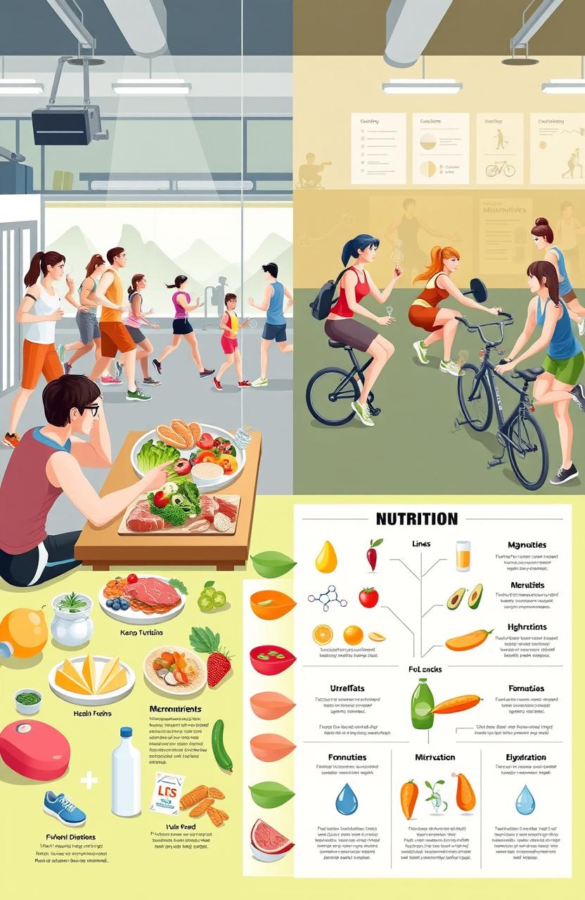 Essential Nutrition Principles for Athletes: A Vivid Infographic