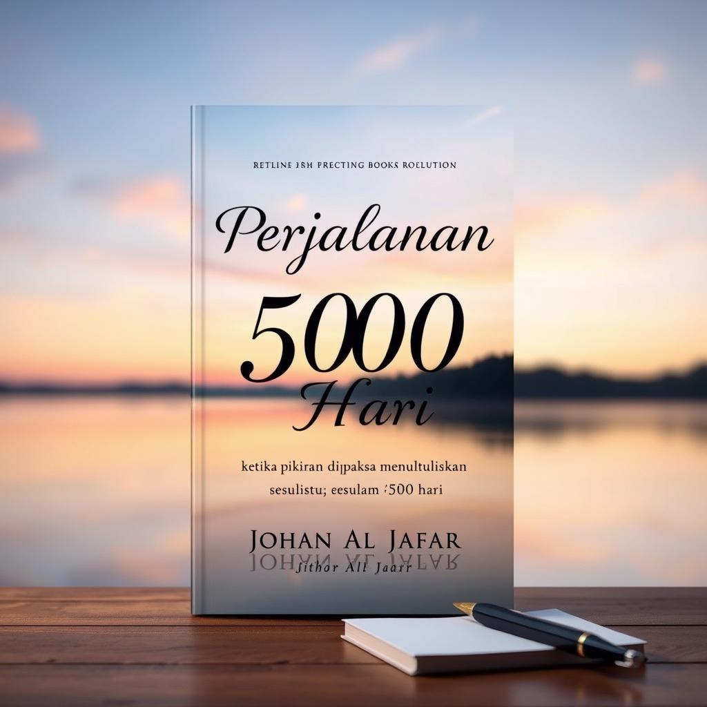 Perjalanan 500 Hari Book Cover Design - A Journey of Reflection