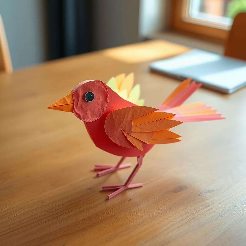 Stunning Paper Bird Art: A Close-Up Craftsmanship Showcase