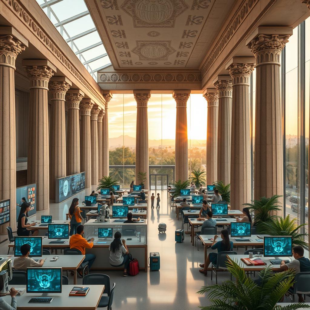 Futuristic Iranian Schools: A Vision for Education in 2123