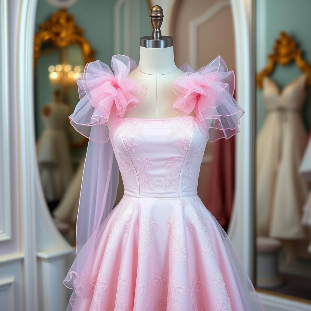 Elegant Dress with Unique Design Elements - Ethereal Fashion Inspiration