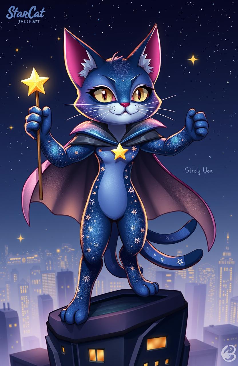 Meet Star Cat: The Whimsical Feline Superhero