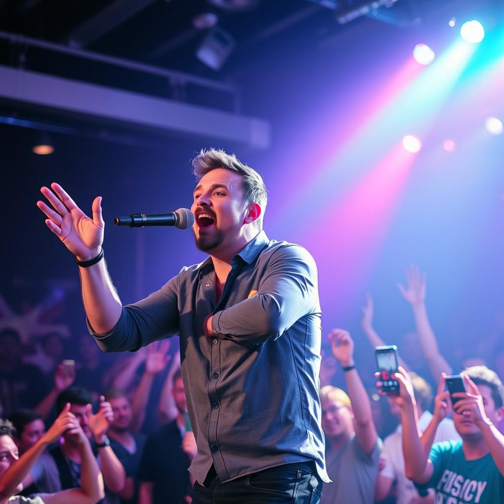 Dynamic Stage Performance: A Captivating Experience with Powerful Vocals