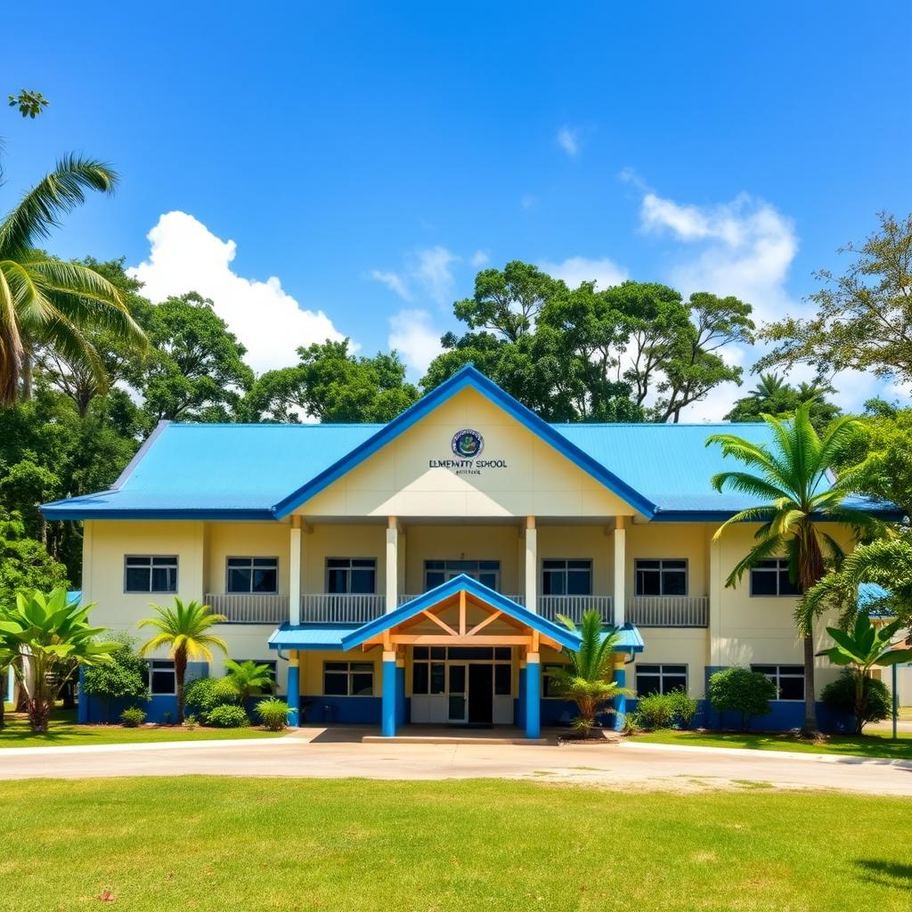 Idyllic View of a Typical Philippine Elementary School