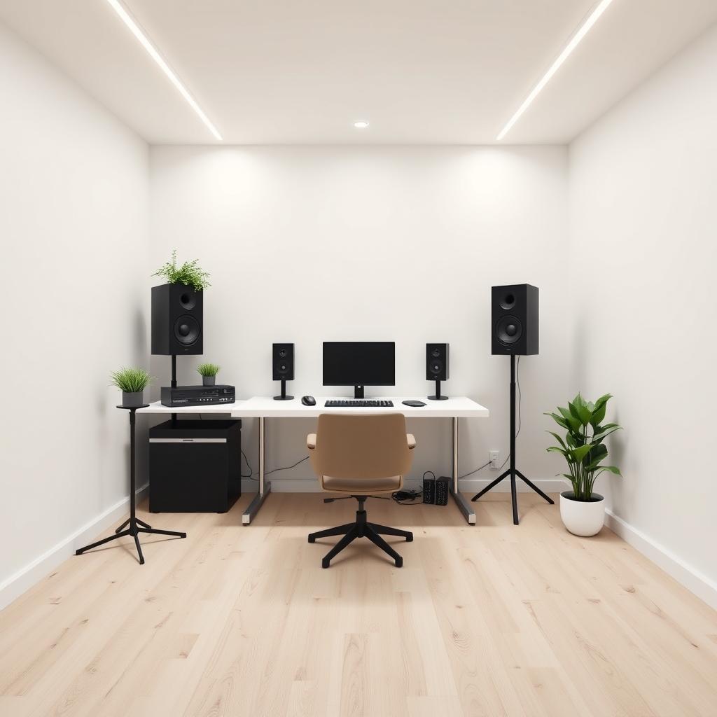 Minimalist Music Studio Design for YouTube | Idyllic