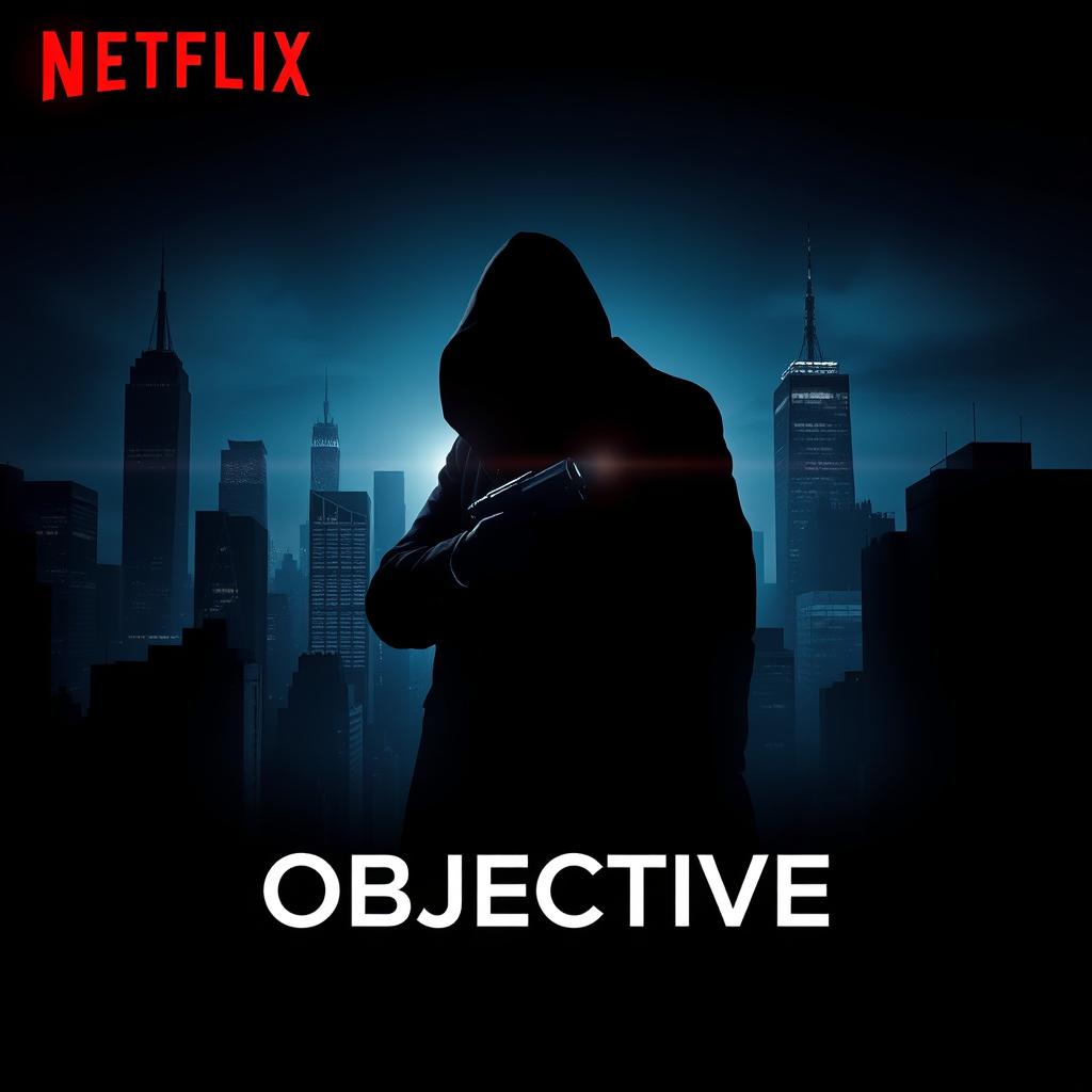 Sleek Modern Spy Thriller Poster Design - Inspired by 'Objective'