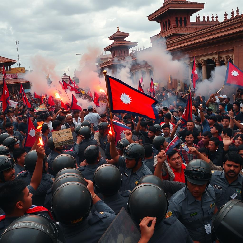 Restoration of Monarchy in Nepal: A Dramatic Protest Scene