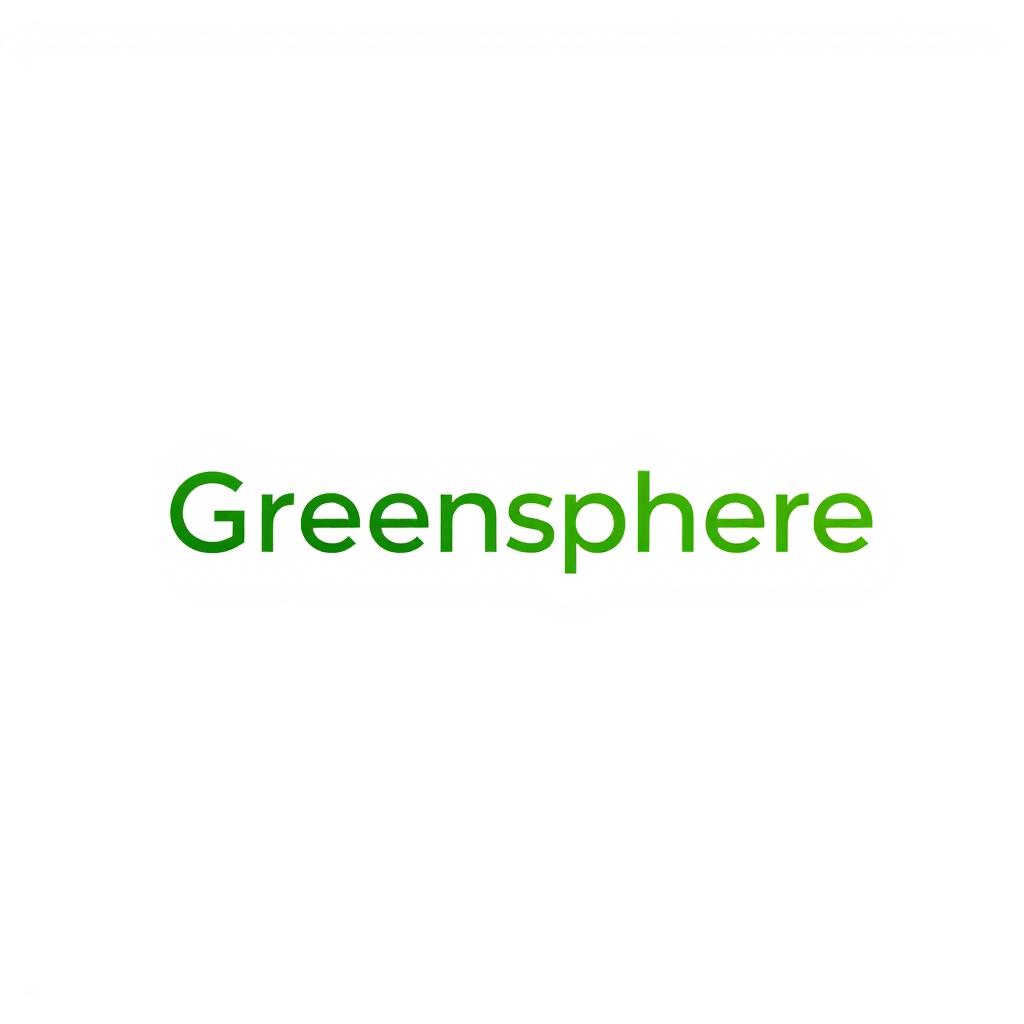 Innovative Logo Design for Greensphere App - Eco-Friendly & Modern