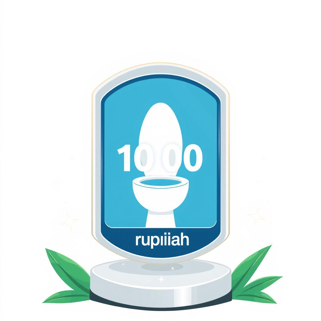 Modern Public Toilet Sign Design with Fee Details | Idyllic AI