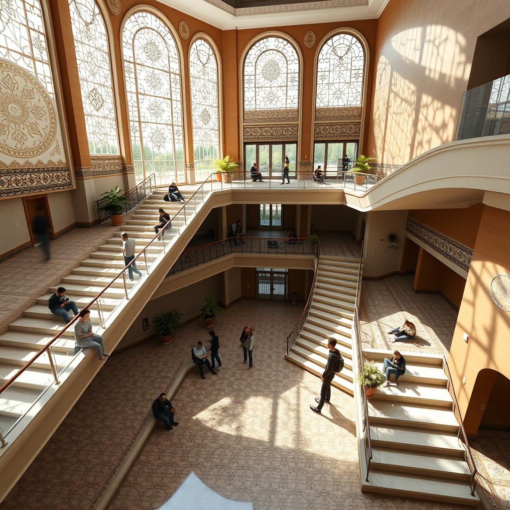 Stunning University Staircase Design: A Fusion of Modern & Iranian ...