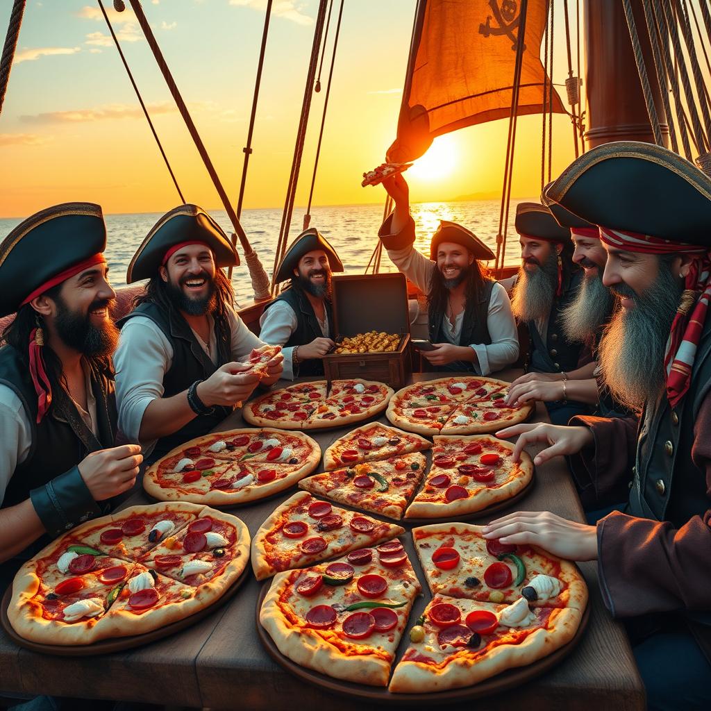 Pirate Feast: A Vibrant Pizza Celebration on the High Seas