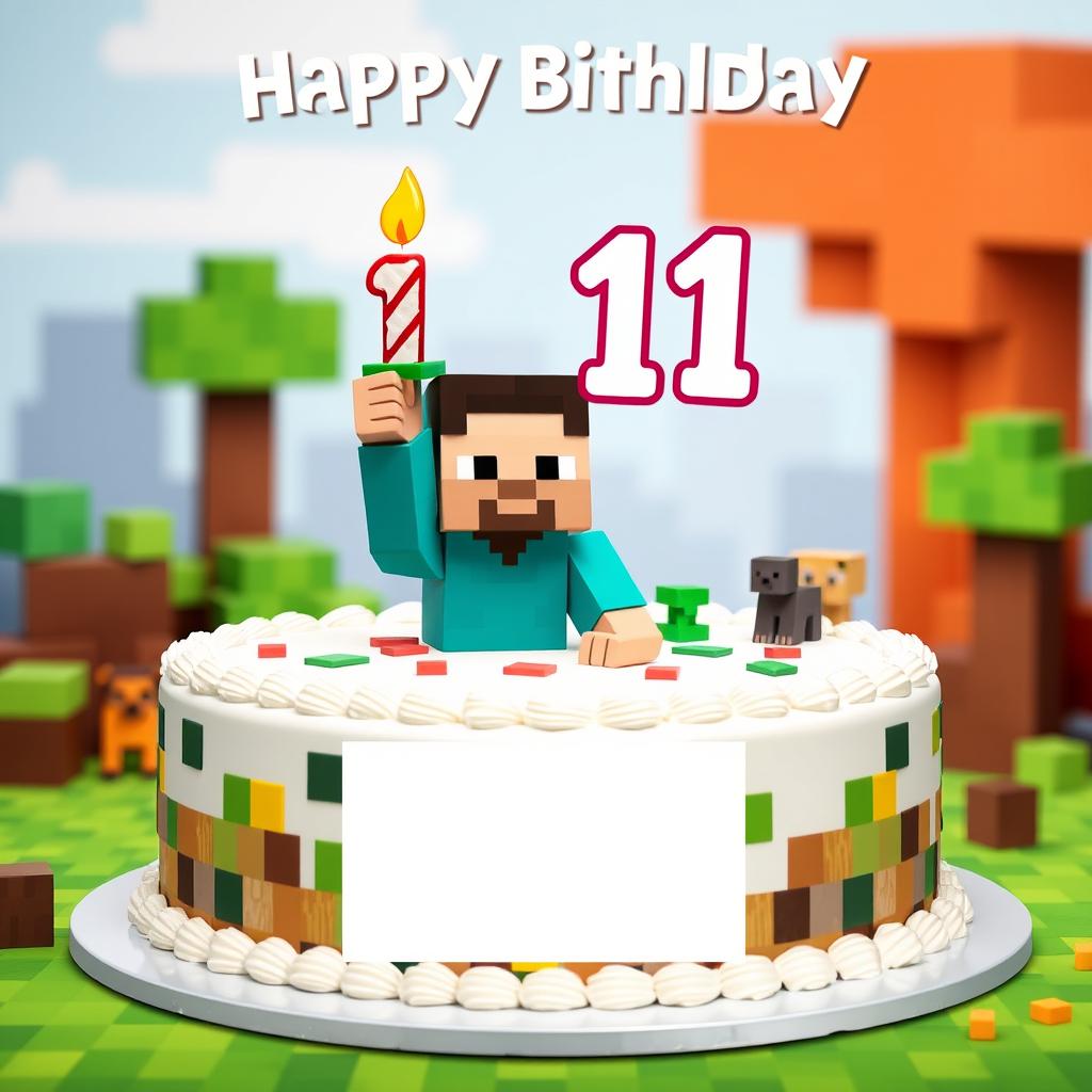 Vibrant Minecraft 11th Birthday Party Scenes – Festive Celebration Ideas