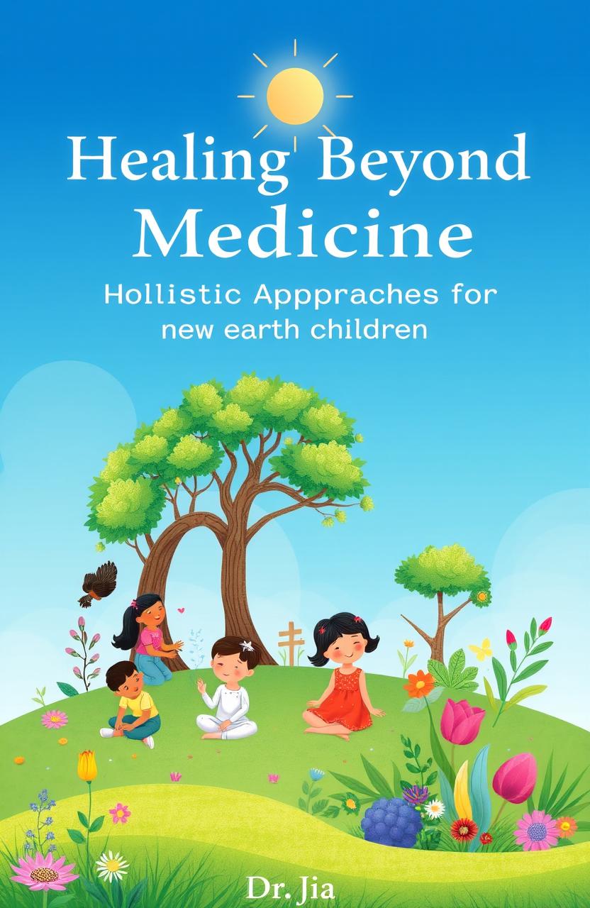 Healing Beyond Medicine: Vibrant Book Cover for Holistic Approaches