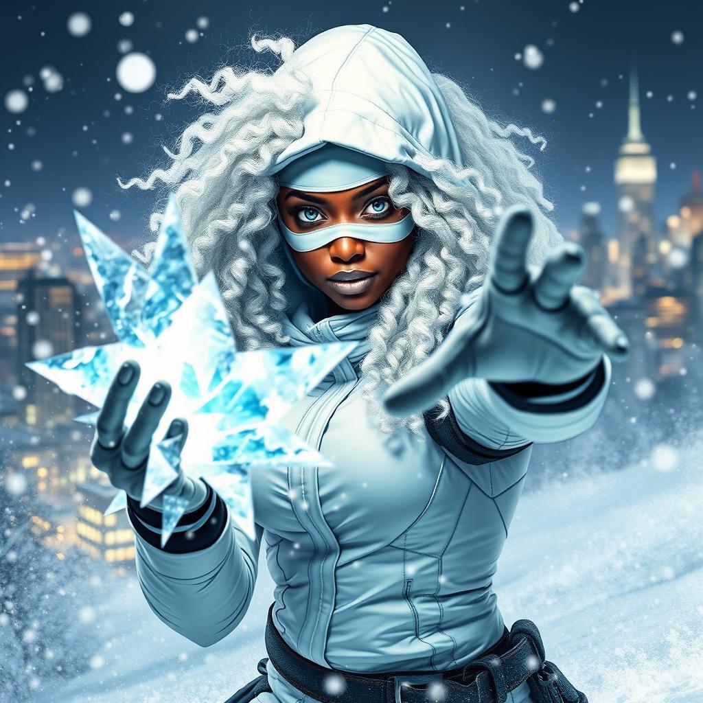Powerful Ice Superhero: A Stunning Vision of Strength and Mystery