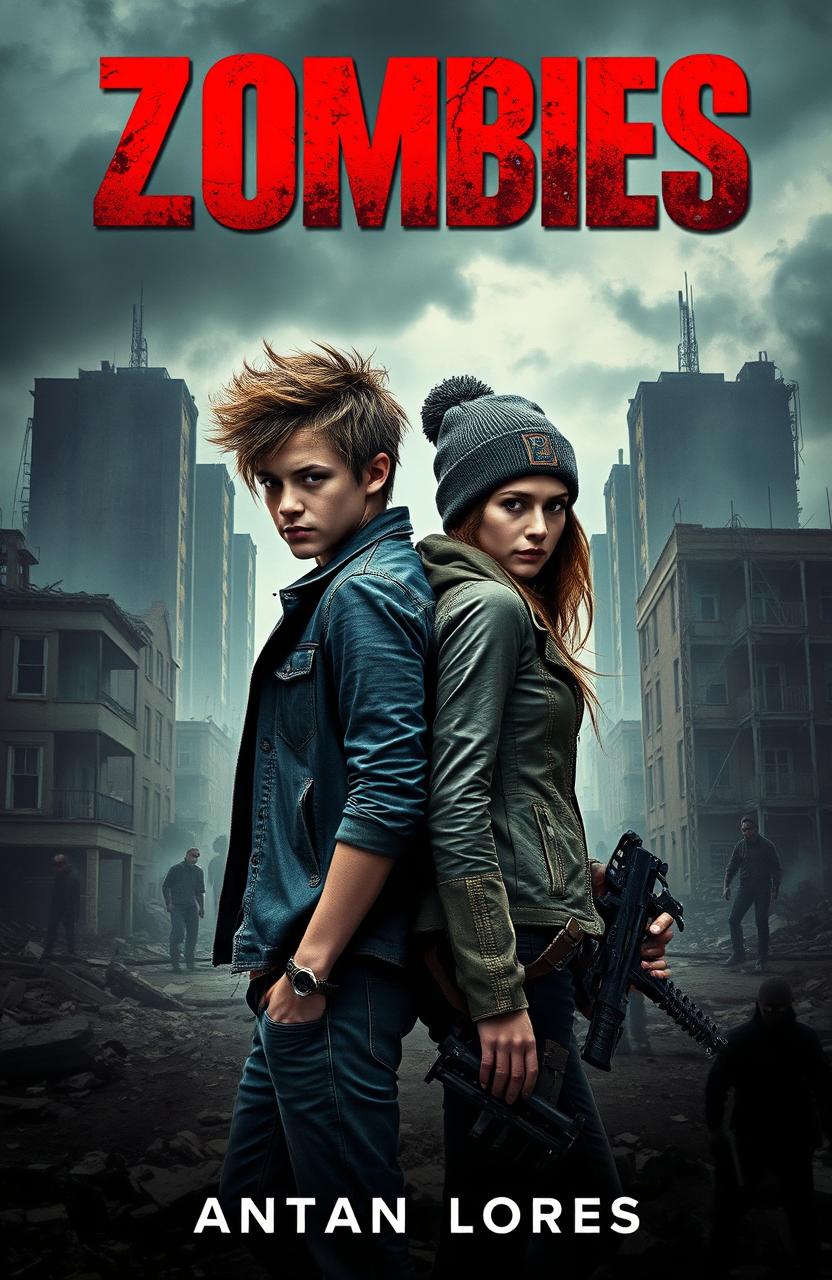 Dramatic Zombie Apocalypse Novel Cover Design | Idyllic