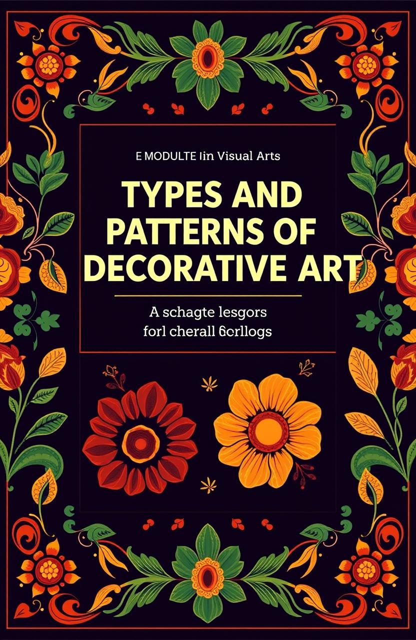 Vibrant E-Module Cover Design for Visual Arts: Central Sulawesi's ...